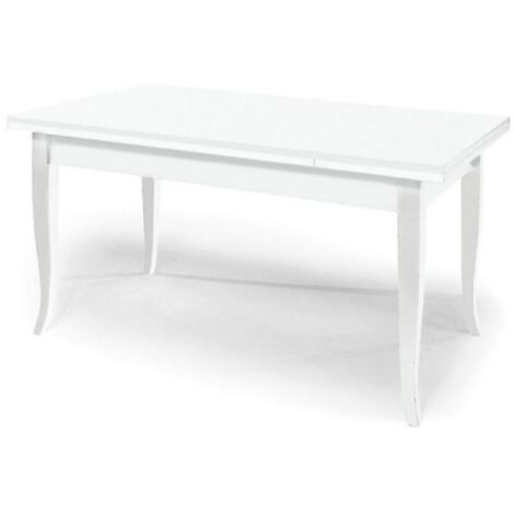 Table extensible blanche 140x80