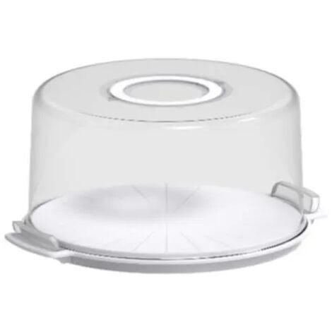 Plateau à gâteau haut blanc 30x30x15 cm