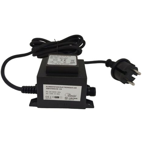 Alimentation électronique LED 36W étanche IP67 – 12V pour spots ...