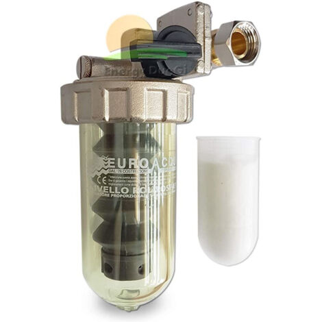 EUROACQUE Dosatore di polifostati euroacque con bypass e attacchi ruotabili codice prod: DBLUB00R