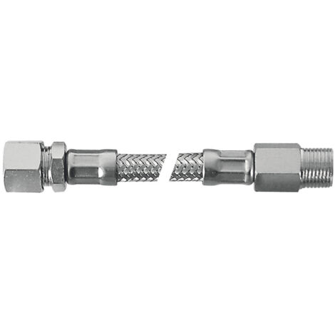 SCELTO DA DESIVERO Flessibile Flex inox attacco bicono d.10 mp1/2"l.300 ...