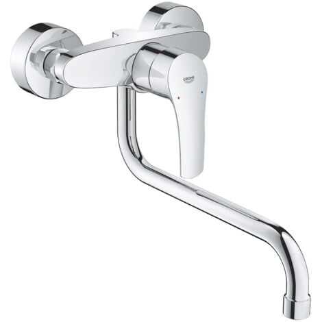 GROHE GROHE EUROSMART miscelatore monocomando per lavello parete ...