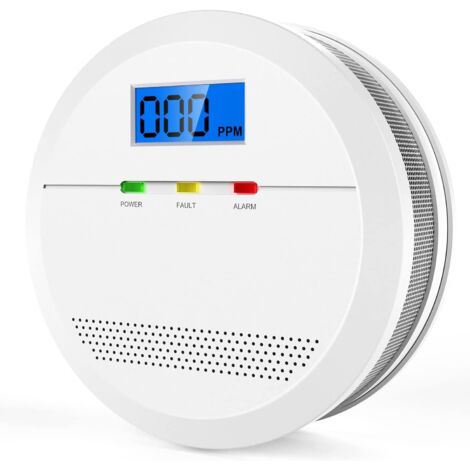 Detecteur Monoxyde de Carbone avec Écran Numérique LCD, Détecteur de CO ...