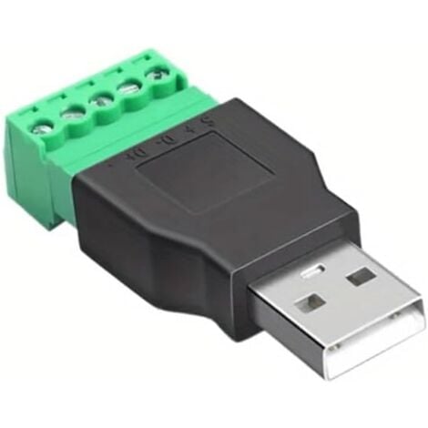 Terminal sans soudure USB, connecteur mâle ventilateur souris clavier ...