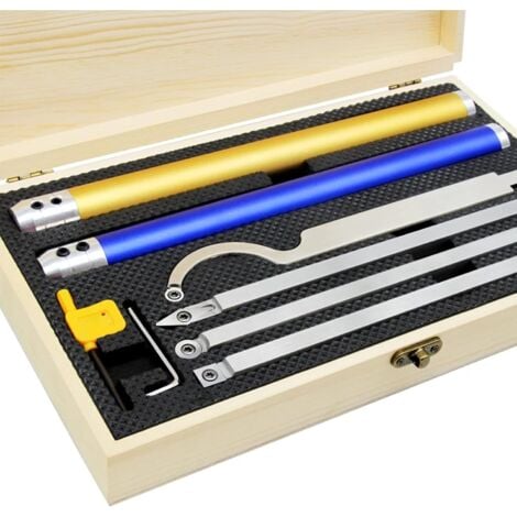 Carbure pointe tour outil de tournage, ensemble d'outils de tournage de bois pleine taille ...