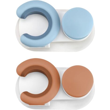 Porte Balai Mural en Silicone, 2 Pièces Adhésif Mop Support avec ...