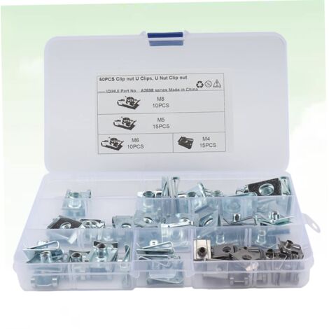 50 Pièces spire u clip intérieur du panneau de porte du tableau de bord ...