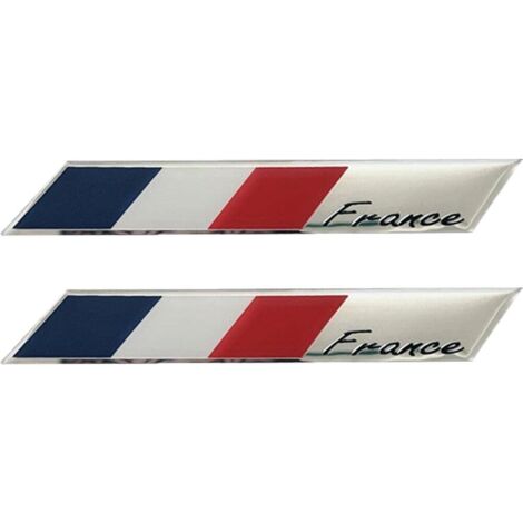 Sticker Autocollant De Voiture France, 2 Pcs Drapeau Français 3D ...