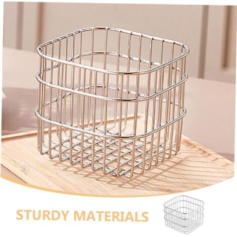 Panier de rangement en acier inoxydable paniers portion panier à ...