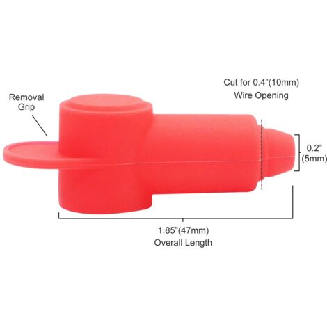 10 Pack Silicone Terminal Covers for Alternator Battery Stud and Power ...