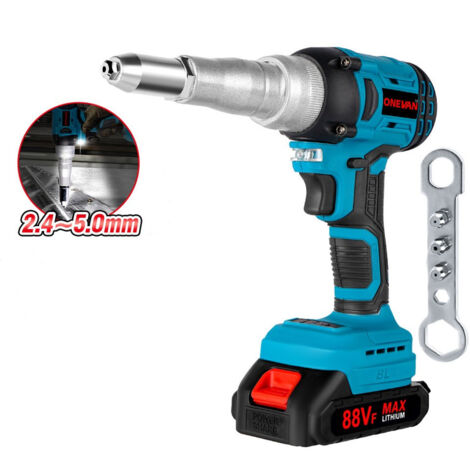 Riveteuse sans fil ,Kit d'outils de riveteuse électrique portable 18V ...