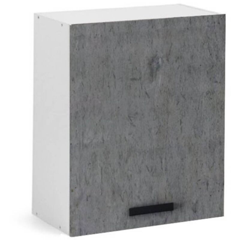 Mueble alto de cocina con puerta color cemento 60x32x72H cm