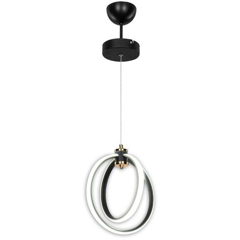 Lámpara colgante de 80 cm con dos círculos LED - Felicia