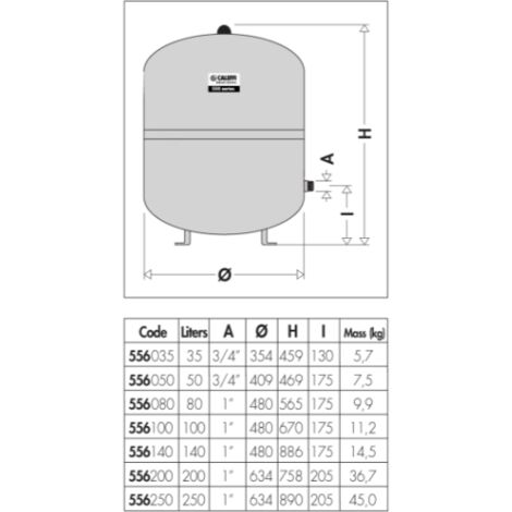 Geschweißtes Ausdehnungsgefäß, für Heizungsanlagen, CE zertifiziert 1 ...