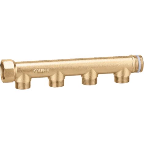 Einfacher, modularer Verteiler 3/4" 2 Abzweigungen Caleffi 592525 3/4" - 2