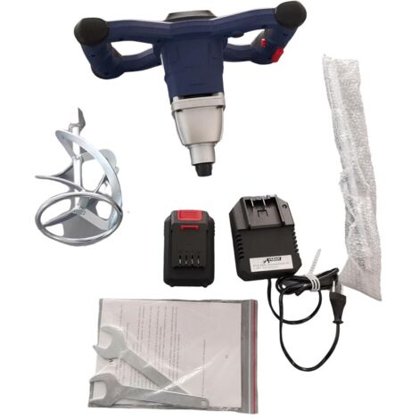 Varan Motors - M20-HQ-01 20v 2Ah Mischer + Ladegerät, Mischer für Putz ...