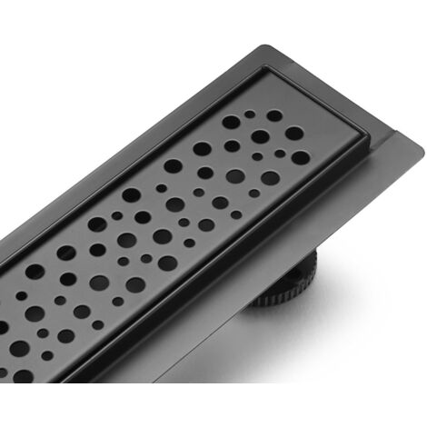 Bc-elec - L06-50-B Duschrinne 50cm aus Edelstahl black matt, sterfput ...