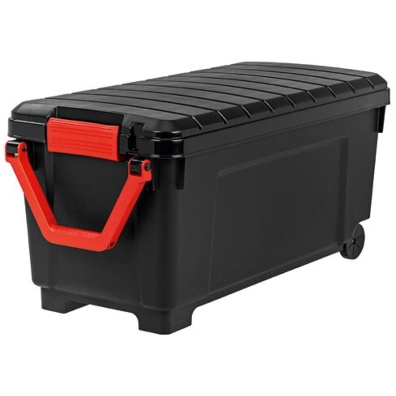 Caja Explorer Box Negro 170 L Con Asa Y Ruedas