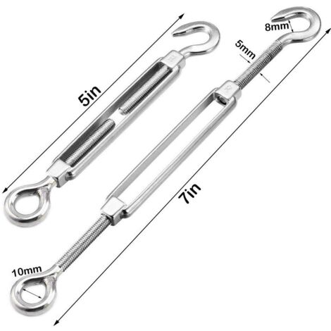 Tendeur Cable Crochet M5 (Crochet et Oeil), Tendeur Fil Acier/Tendeur ...