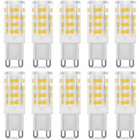 Lot de 10 G9 LED Lampe Ampoules, Blanc Chaud 3000K 5W G9 LED Ampoule Lumiere équivalent aux ...