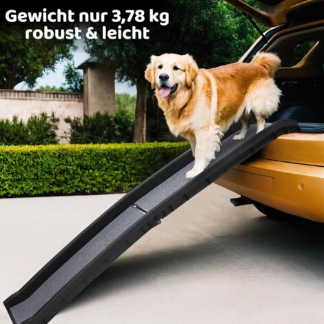 TLGREEN Hunderampe Klappbar, Hundetreppe, Hundeautorampe Anti-Rutsch, Kofferraumrampe für ...