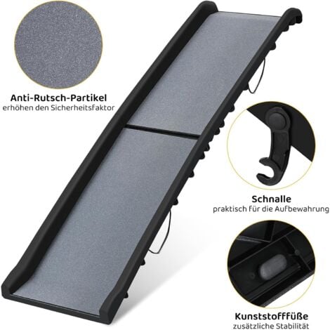 TLGREEN Hunderampe Klappbar, Hundetreppe, Hundeautorampe Anti-Rutsch, Kofferraumrampe für ...