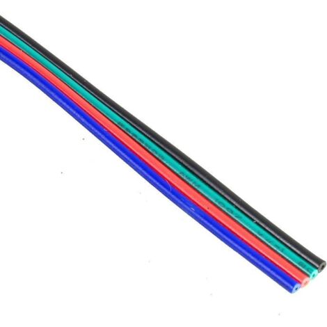 Jandei Cable RGB 4 hilos RGB y alimentracion Bobina 25 metros