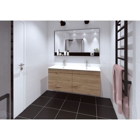 Piastrella da parete tagliata per interni 30 x 60 cm - Super White Mat ...