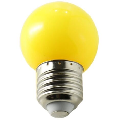 Jandei - Colore lampadina a LED 1W E27 Bulbo LED FIESTA GIALLO E27