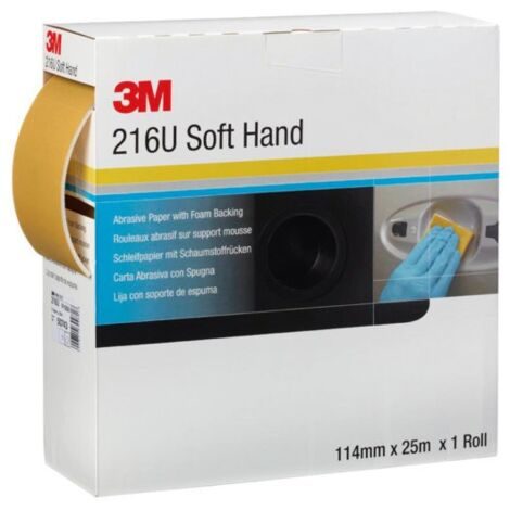 3M 51243 ROTOLO ABRASIVO SOFT CON SPUGNA 216U P 500