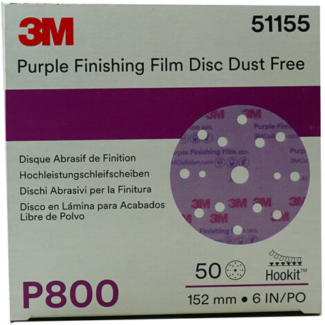 3M 51155 DISCHI ABRASIVI 260L P800 15 FORI PEZZI 50