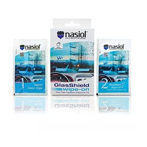 NASIOL GLASS SHIELD WIPE-ON SALVIETTA IDROREPELLENTE PER VETRI AUTO