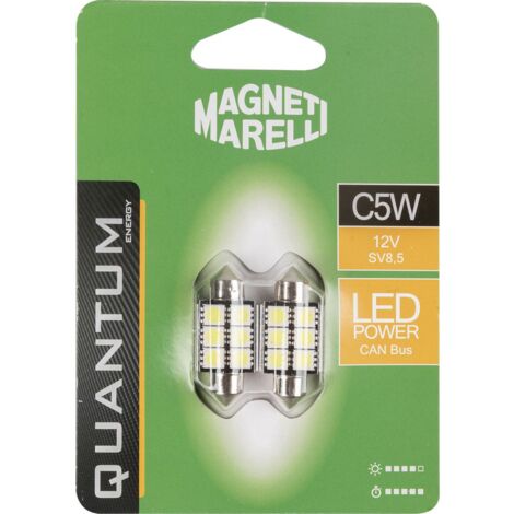 Magneti Marelli C5W coppia di lampadine auto LED 6SMD 12V attacco SV8,5