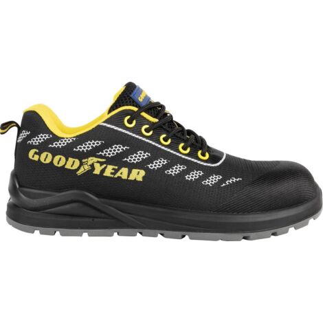Goodyear Scarpe antinfortunistiche nere e gialle metal-free S1P numero 42