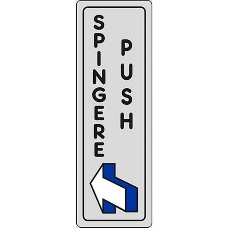 Adesivo Spingere Push porte negozi uffici 15CMx5CM
