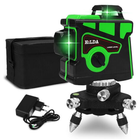 Gistuch Niveau Laser 360 Autonivelant Niveau Laser Vert 3D 12 Lignes ...
