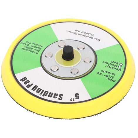 5in/125mm Round Sanding Disc Pad,Sanding Buffing Polishing Pad, Backing ...