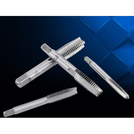 7pcs Filetage Métrique Robinet Taraud Taraudé Outil de Taraudage en Acier Filetage à la Main M3 ...