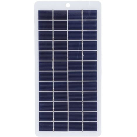 Panneau solaire en silicone polycristallin 5W 12V chargeur de panneau solaire portatif à haute ...