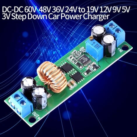 DC-DC Step Down Module Convertisseur d'Alimentation Ajustable Buck Converter 6.5V-60V à 1.25-30V 10A