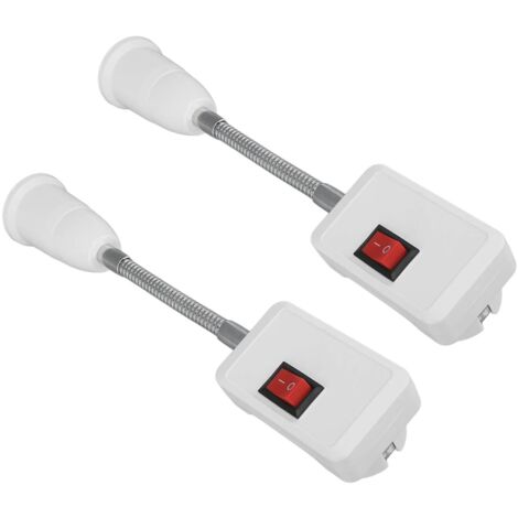 2 Pièces Tuyau Support de Lampe Prise E26 Eu E27 avec Convertisseur 10Cm 110 Extender 240V pour ...