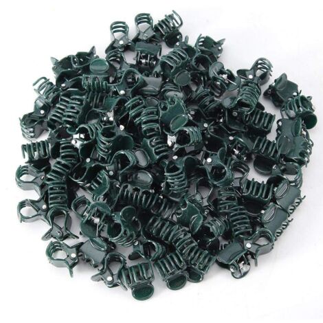 100 Pcs Plante Support Clips de Jardin Clips en Plastique Mini Tiges ...