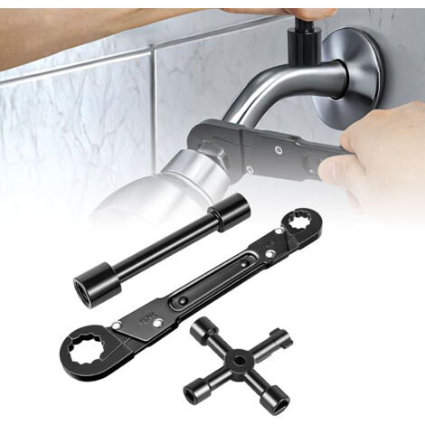 Plumbing Tools Angle Stop Wrench Kit – Adjustable Wrench Professional ...