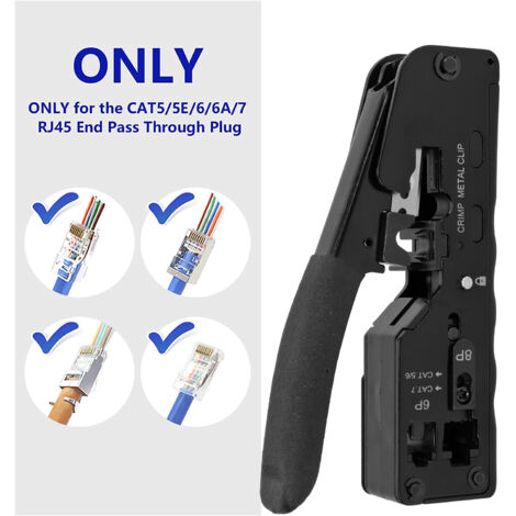 Pince à sertir Ethernet modulaire multifonctionnelle (Cat5, Cat6, Cat7 ...