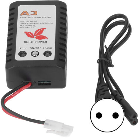 Chargeur 20W NiMH NiCd Bonne Compatibilité AC 110-240V Chargeur de ...
