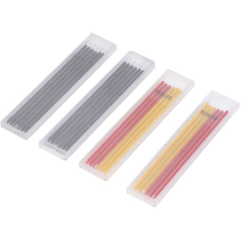 24pcs Carpenter crayon recharge rouge jaune noir marquer le kit d ...