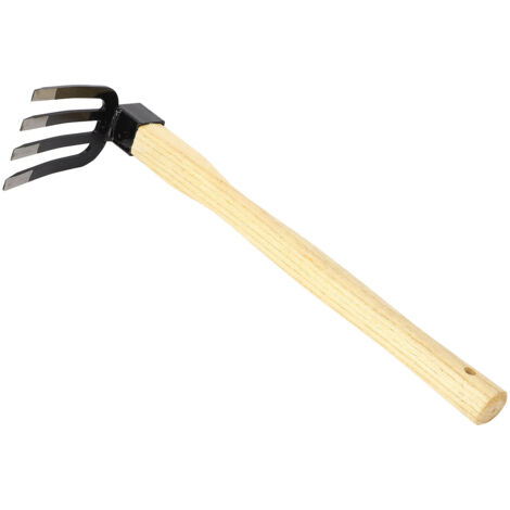 Houe fourche Combo manche en bois jardin main pelle râteau outil pour ...