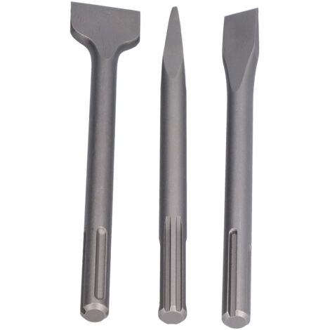 3 pièces burin en acier au carbone mise à l'échelle pointe plate ...