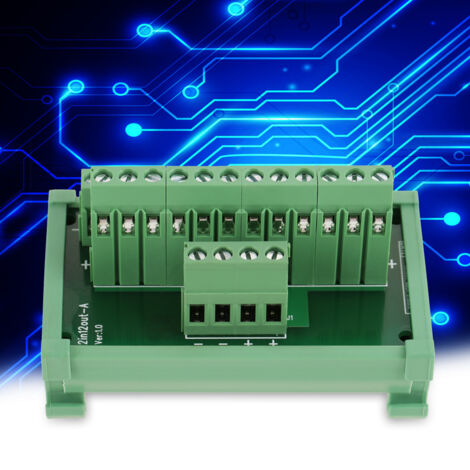 Module de rail DIN, 1A FR-4 Fibre en verre PCB PCB Durable Breakout ...