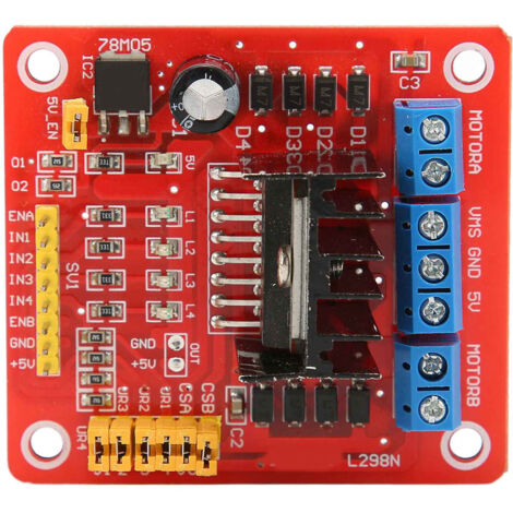 L298N double pont en H DC module de pilote de moteur pas à pas carte de ...